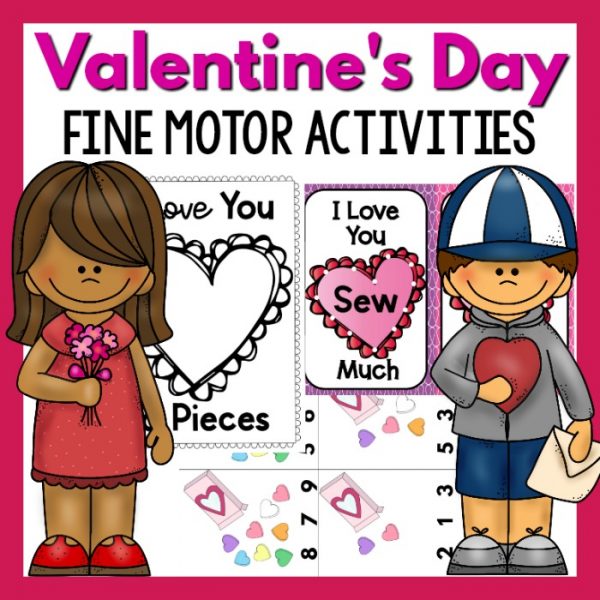 Valentine's Day Fine Motor Activities - Pink Oatmeal
