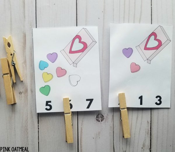 Valentine's Day Fine Motor Activities - Pink Oatmeal