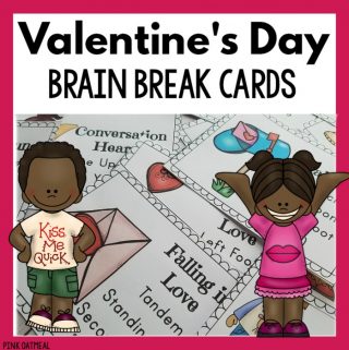 Valentine's Day Brain Breaks and Gross Motor Ideas - Pink Oatmeal