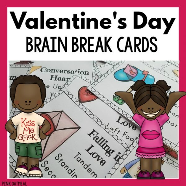 Valentine's Day Brain Breaks and Gross Motor Ideas - Pink Oatmeal