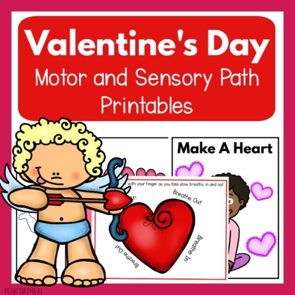 DIY Sensory Path and Motor Path - Pink Oatmeal