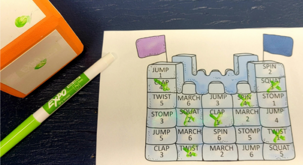 Winter Gross Motor Planning Week - Pink Oatmeal