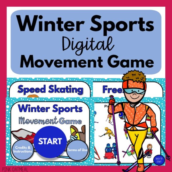 Snowball Relay - Winter Movement Game - Pink Oatmeal