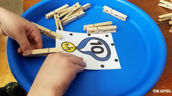 Winter Games Fine Motor Activities - Pink Oatmeal