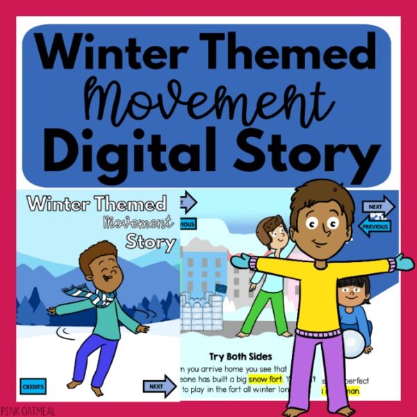 Winter Yoga Story - Movement Story - Pink Oatmeal