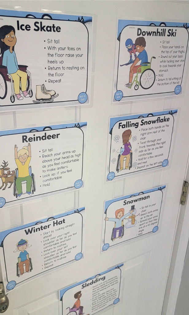 Winter Gross Motor Planning Week - Pink Oatmeal