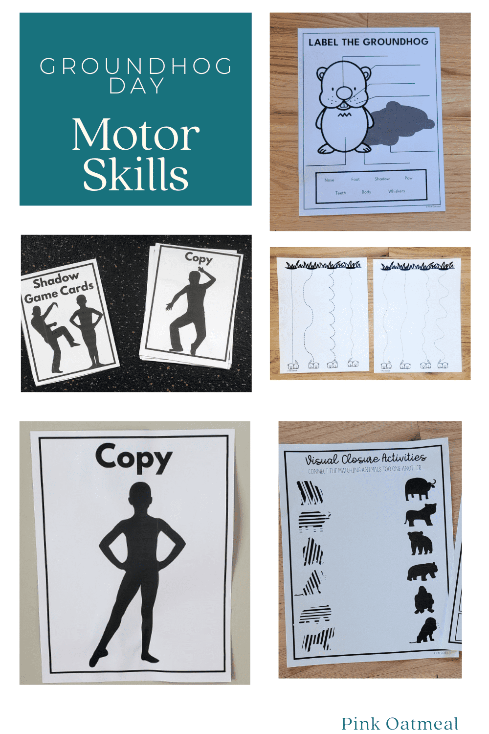 Groundhog Day Motor Skills Activities - Pink Oatmeal