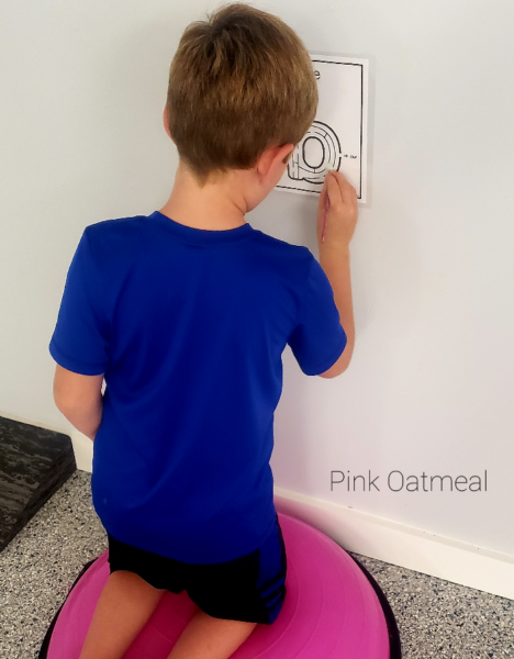 Alphabet Gross Motor and Fine Motor Activities - Pink Oatmeal